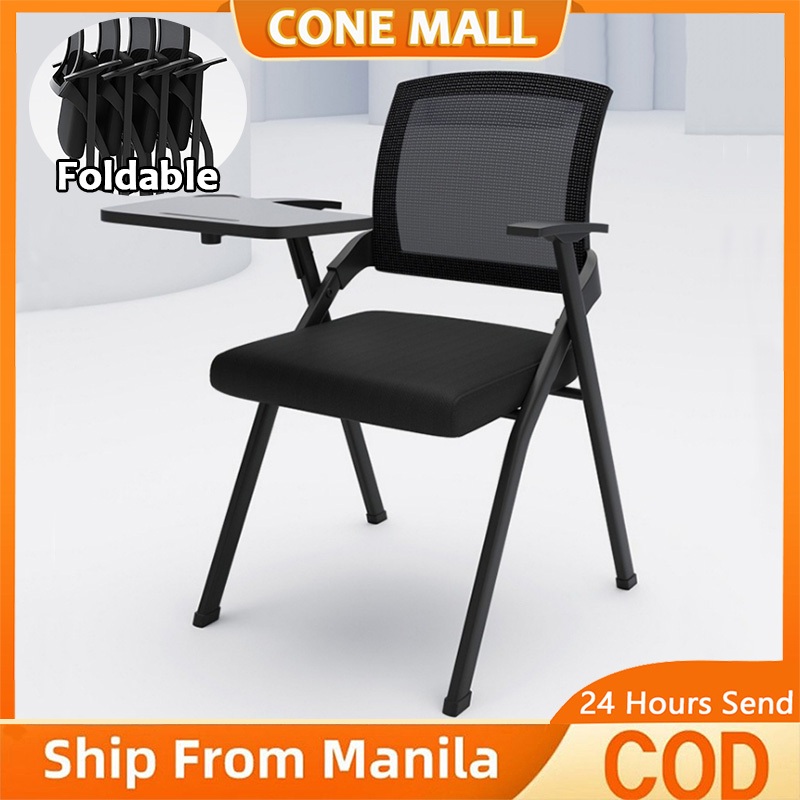 Conference Chair Foldable Office Chair Office Chair With Writing Board ...