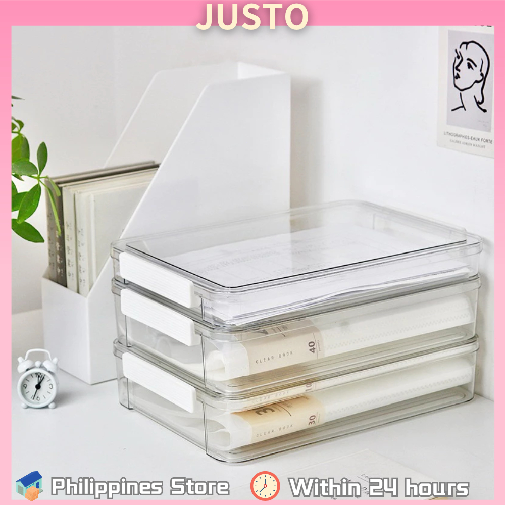 Document Certificate Storage Box Acrylic Receipt File Case Clear ...