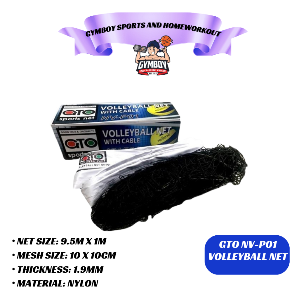 GTO NV-P01 Volleyball Net NYLON | Shopee Philippines