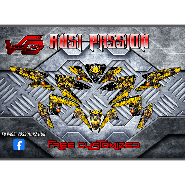 Decals Sticker for Rusi Passion Transformer Design 002 | Shopee Philippines