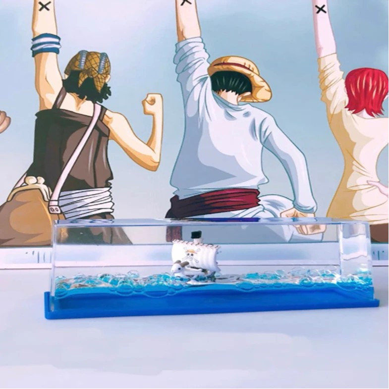 One Piece Graduation gift Unsinkable Ship Fluid Drift Floating Boat ...