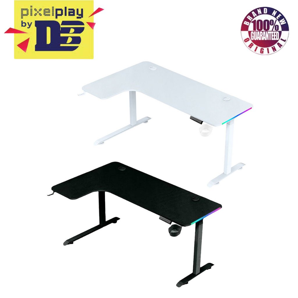 Elephant Dragonwar GT-015 L Shaped RGB Moving Height Table | Shopee ...