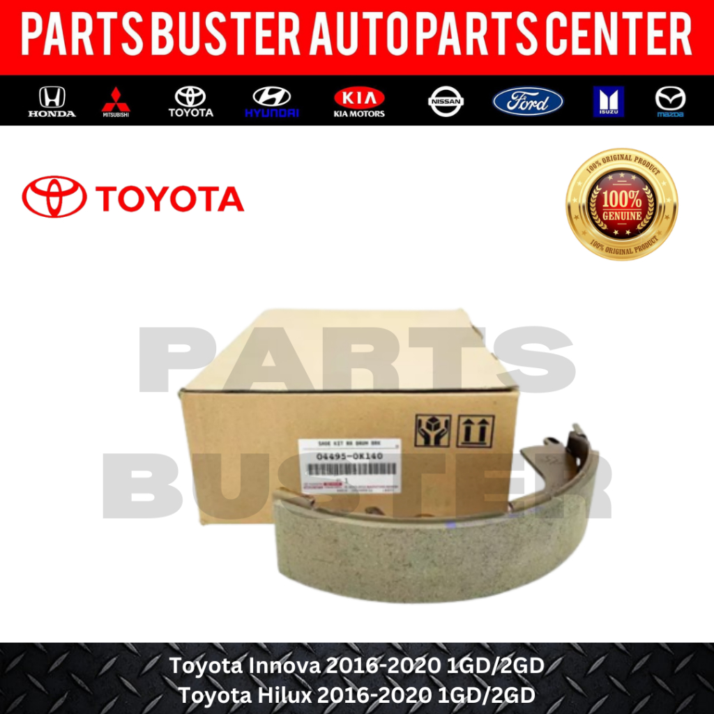 Genuine Brake Shoe for Toyota Innova 2016-2020 & Toyota Hilux 2016-2020 ...