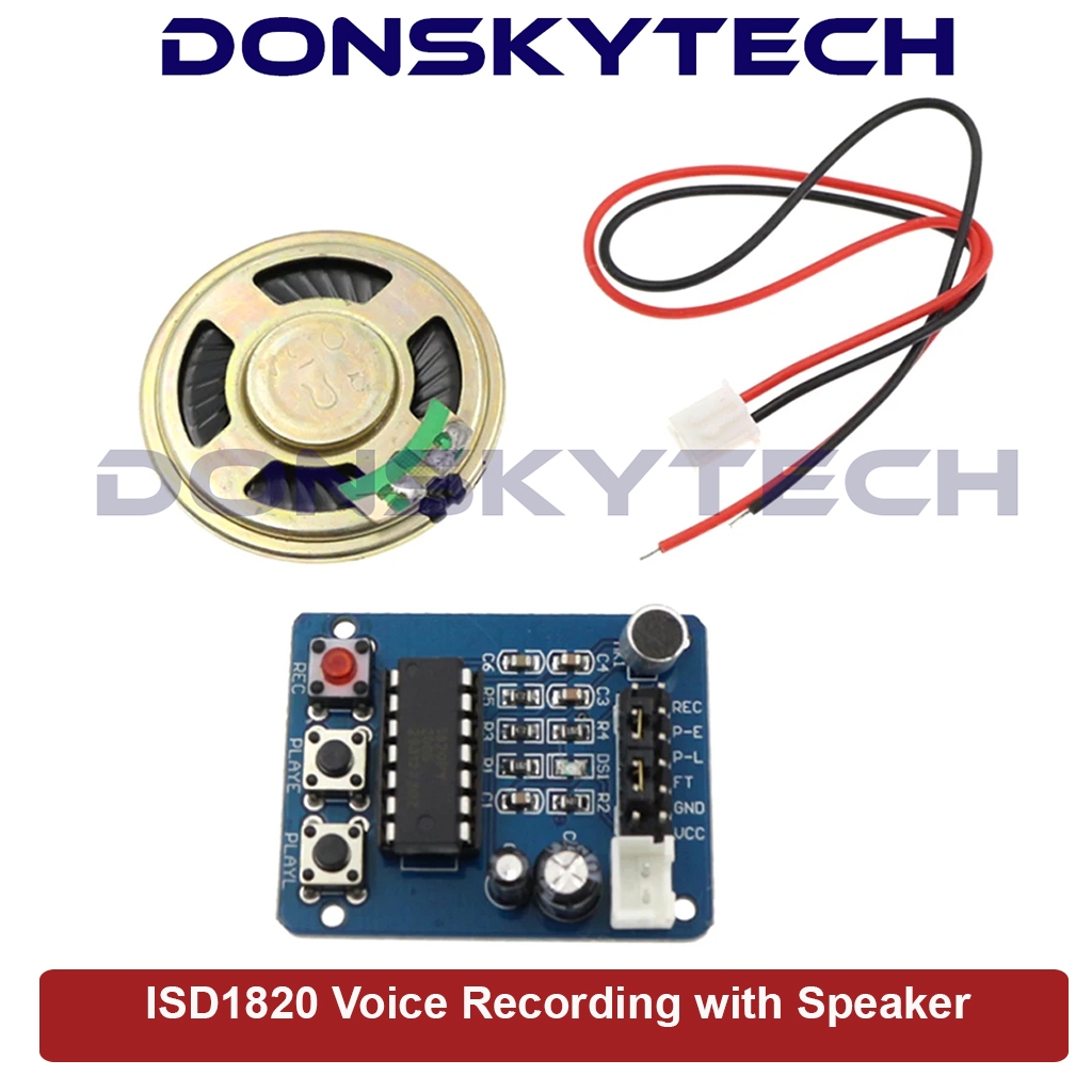 ISD1820 Voice Recording Recorder Module with Mic Sound Audio ...