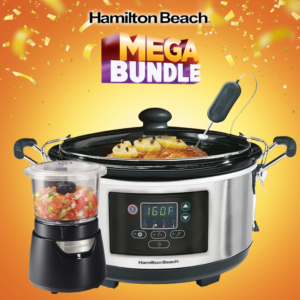 Bundle 1 (Hamilton Beach Slow Cooker - 33956 & Stack and Press Chopper ...