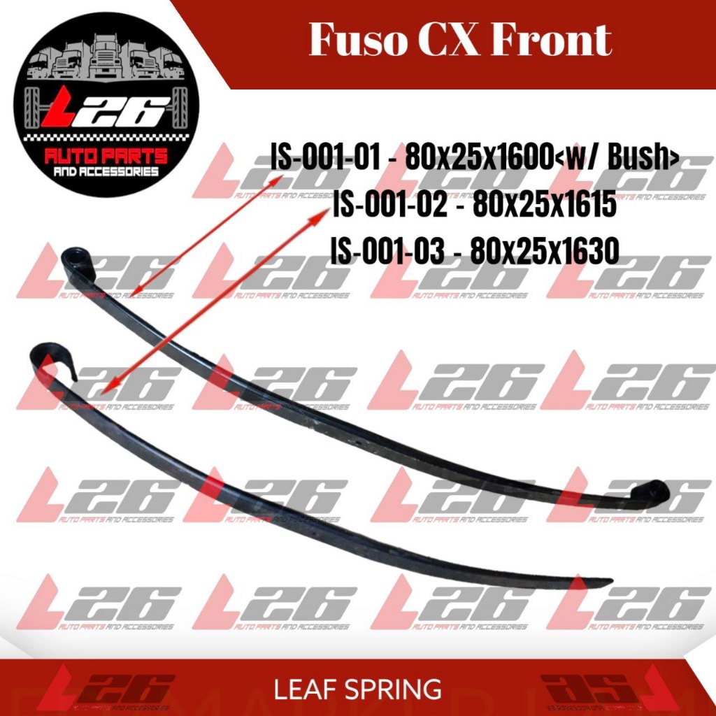 UP-LUC Leaf Spring Molye for Isuzu CX Front sizes available | Shopee ...