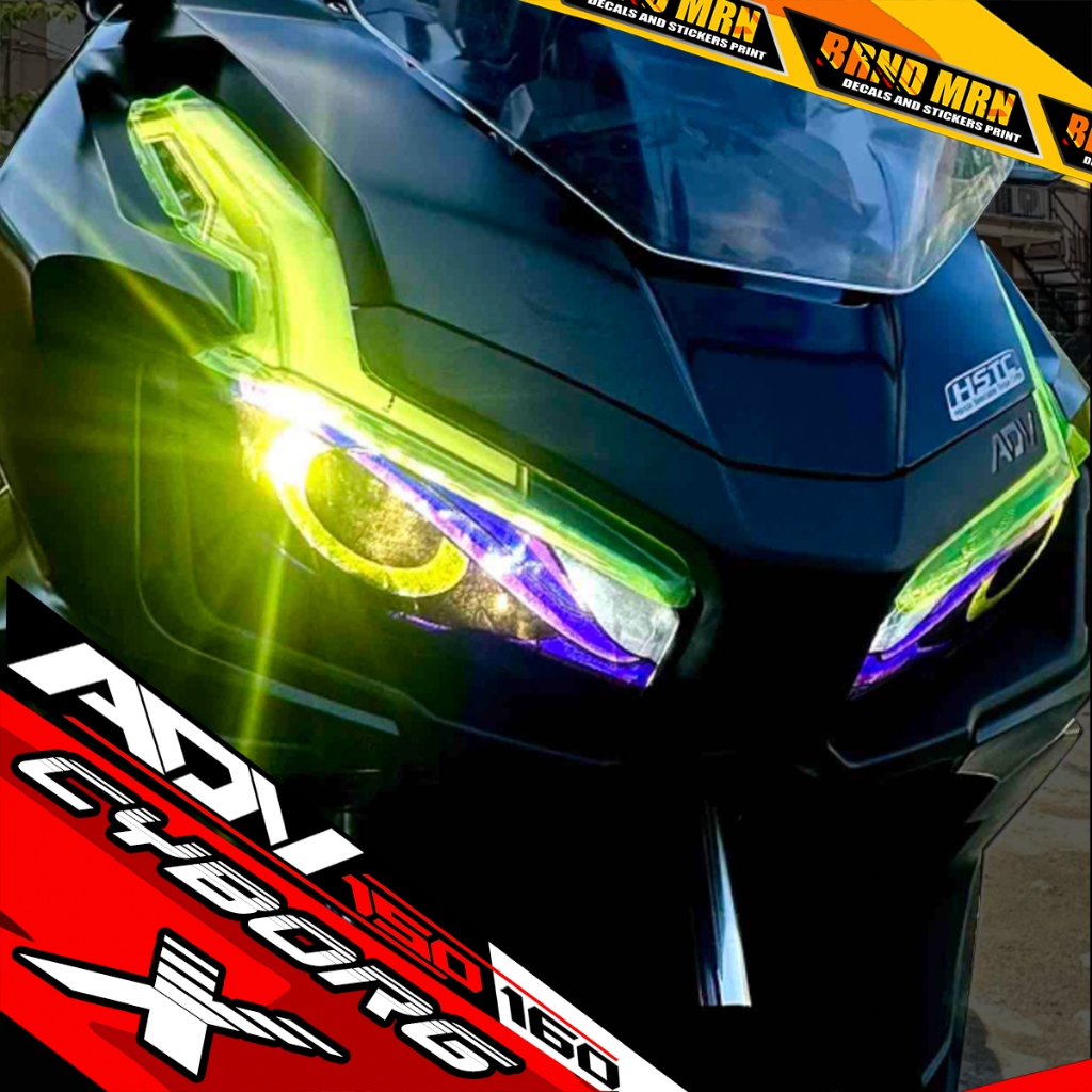 HONDA ADV 150/160 HEADLIGHT STICKER TINT PROTECTOR XSERIESV2 DESIGN ...