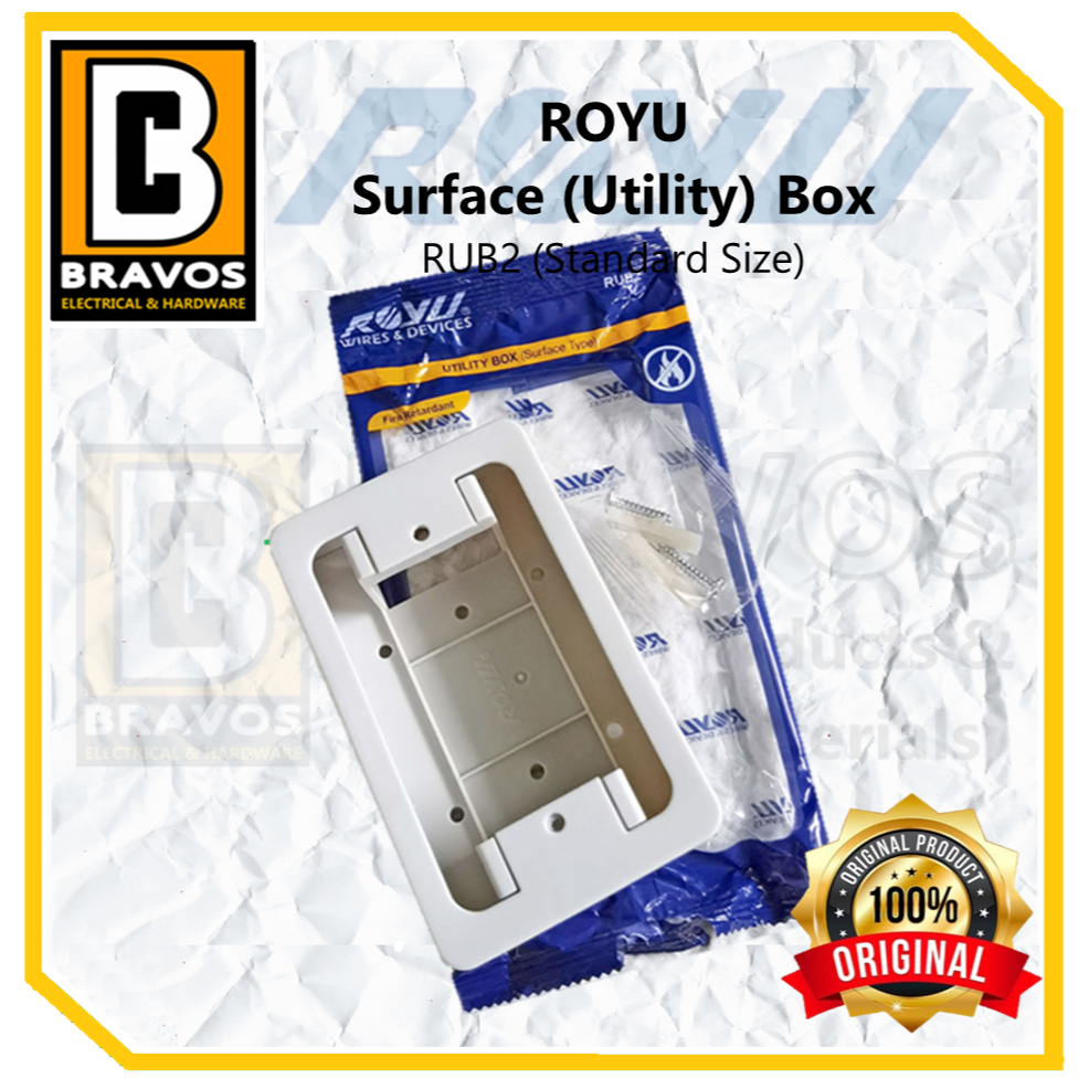 ROYU Wide Series Duplex Universal Outlet with Ground Shutter 2 gang ...