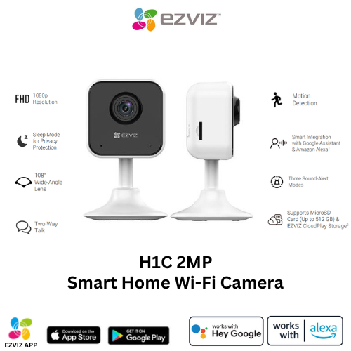 CCTV Camera Indoor Home Security Surveillance EZVIZ H1c 1080p Simple ...