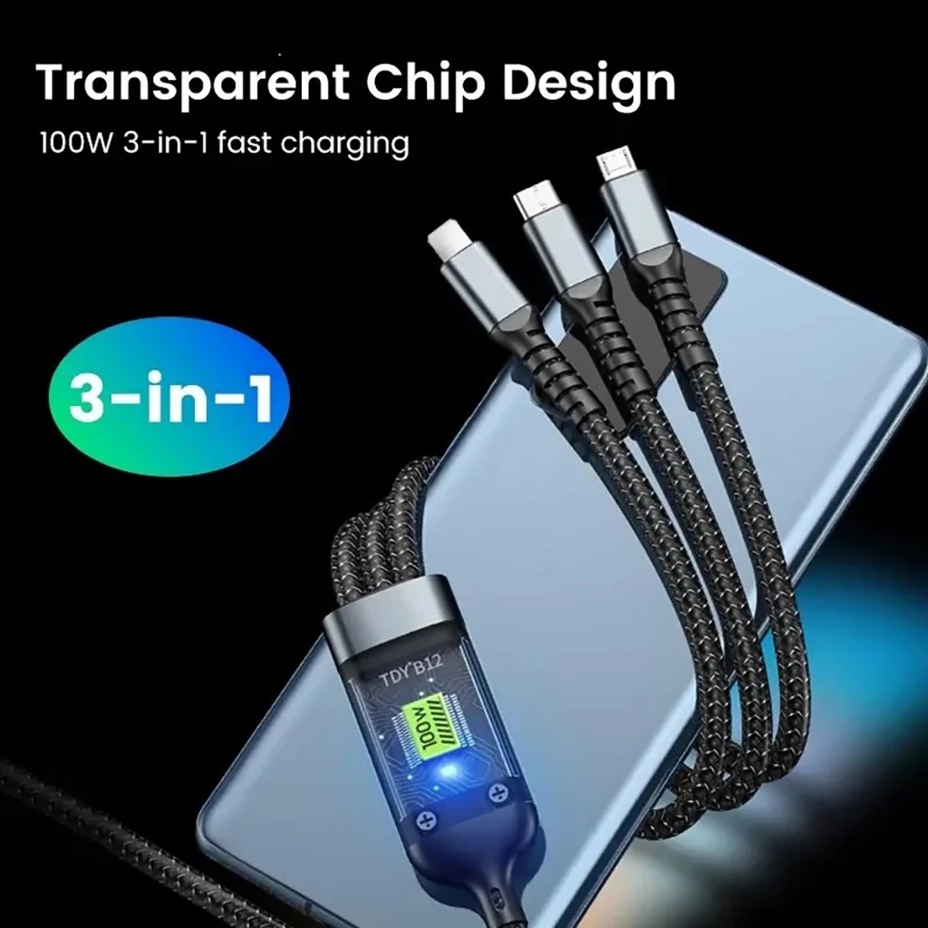 100w Digital Display Data Cable Fast charging universal | Shopee ...