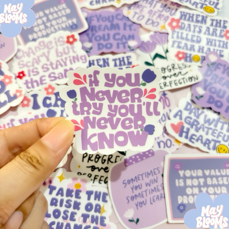 Affirmation Stickers Laptop, Tumbler, Journal Stickers | Waterproof ...
