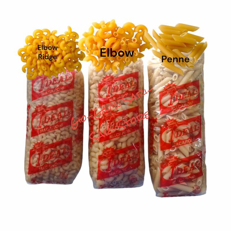 IDEAL ELBOW MACARONI, RIGATE PENNE PASTA 500G | Shopee Philippines