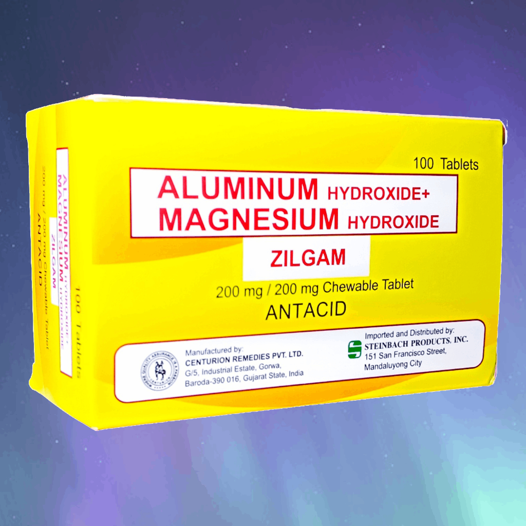 Alum Hydro Magne Hydro Antacids ZILGAM 100s | Shopee Philippines
