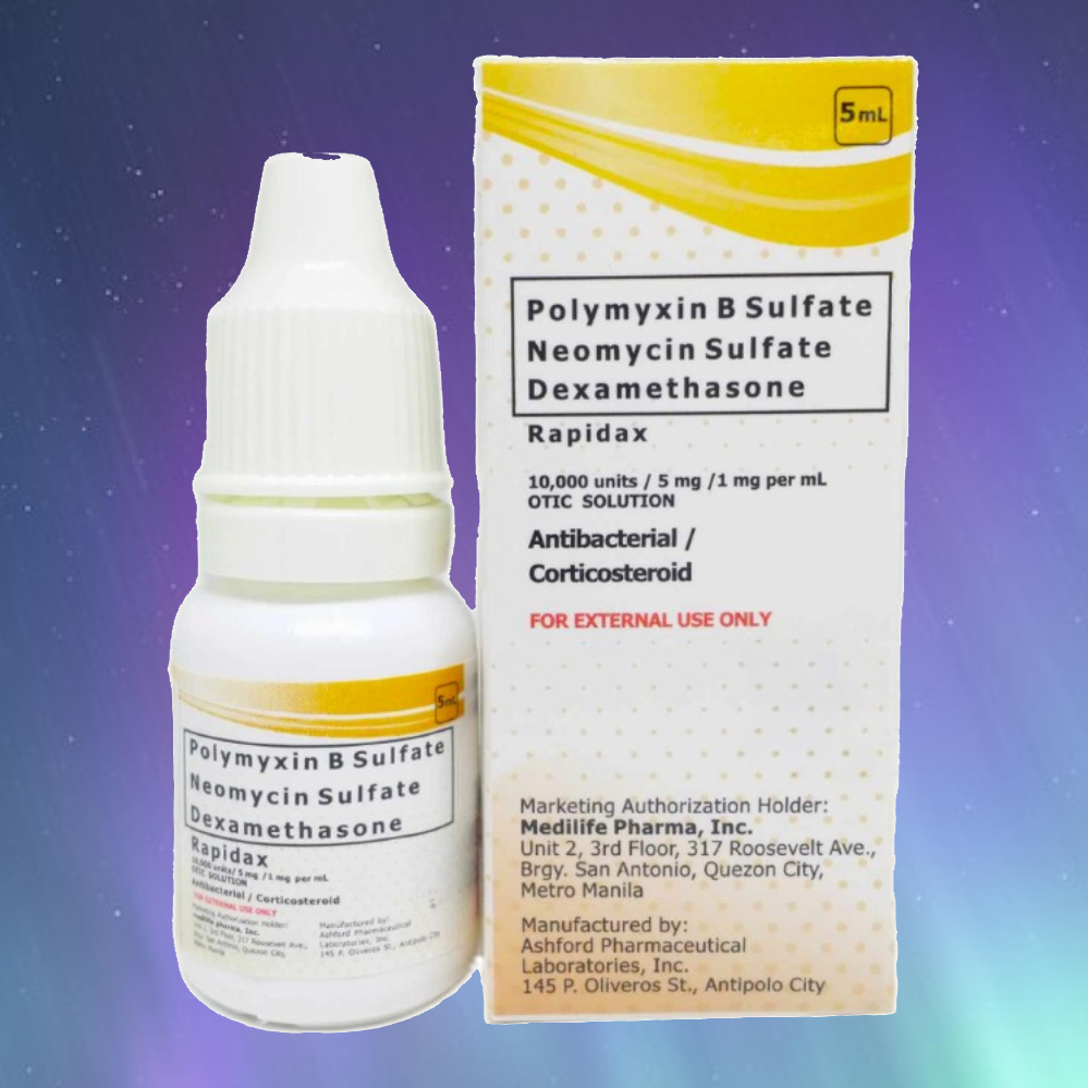 PET EAR CARE Rapidax (Poly neo dex) 5ml pphv | Shopee Philippines