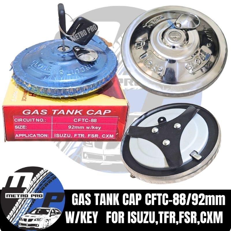 Gas Tank Cap (CFTC-88) 92mm With Key For Isuzu FTR FSR Made In Japan ...