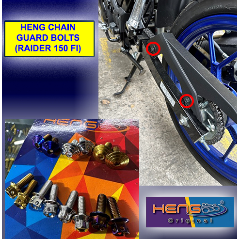 HENG Chain Guard Bolts for SUZUKI RAIDER 150 FI - sold as pair/2pcs ...