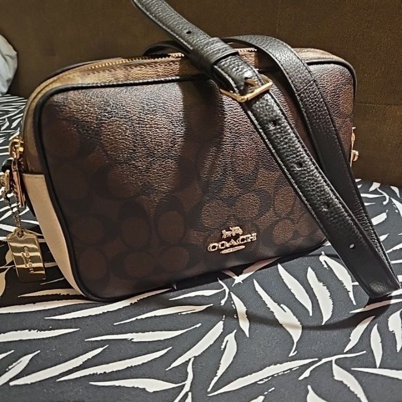 ORIGINAL Coach Jes Crossbody in signature canvas | Shopee Philippines