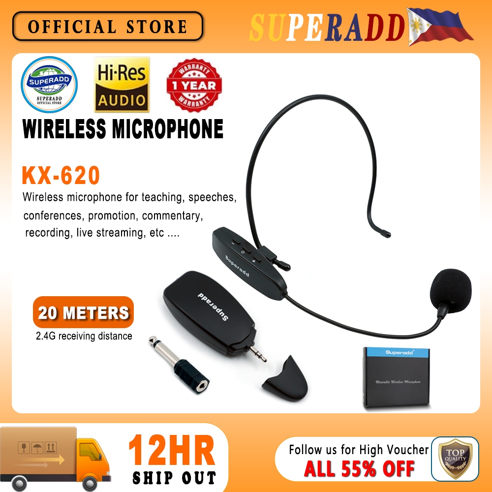 Wireless microphone SUPERADD KX-620 Headworn microphone advanced ...