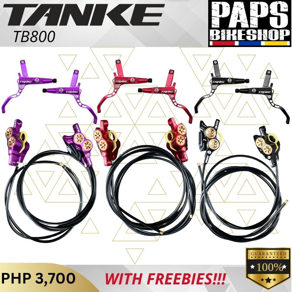 TANKE TB800 HYDRAULIC DISC BRAKE SET QUAD PISTON | Shopee Philippines