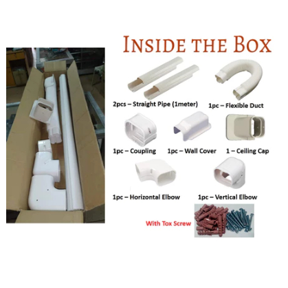 10Pcs 3x2.5 inches - PVC Molding/Cladding Set for Air Conditioning ...