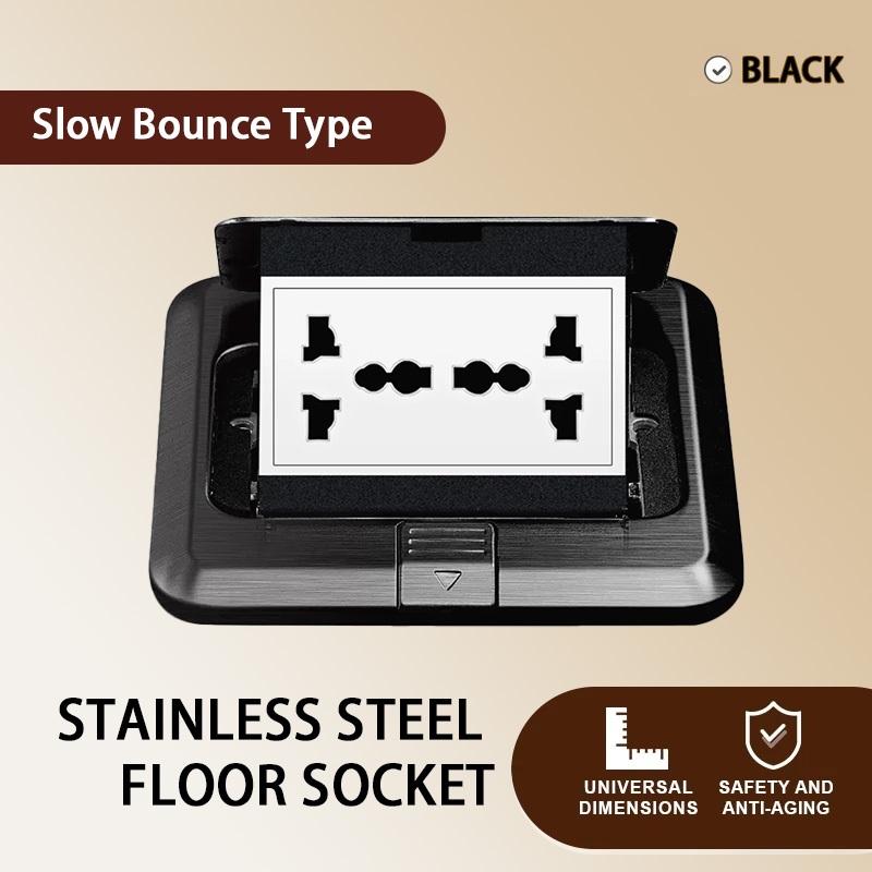 Universal 250V Floor Ground Outlet Socket 6 Prong Receptacle For ...