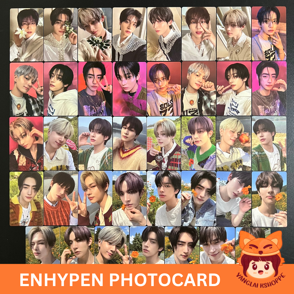 Enhypen Orange Blood Official Album Photocard | Shopee Philippines