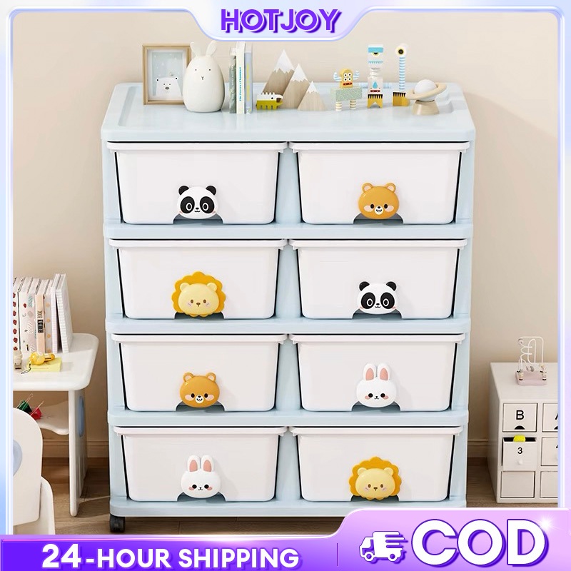 HOTJOY Toys Cabinet Storage drawer for baby storage organizer box toy ...