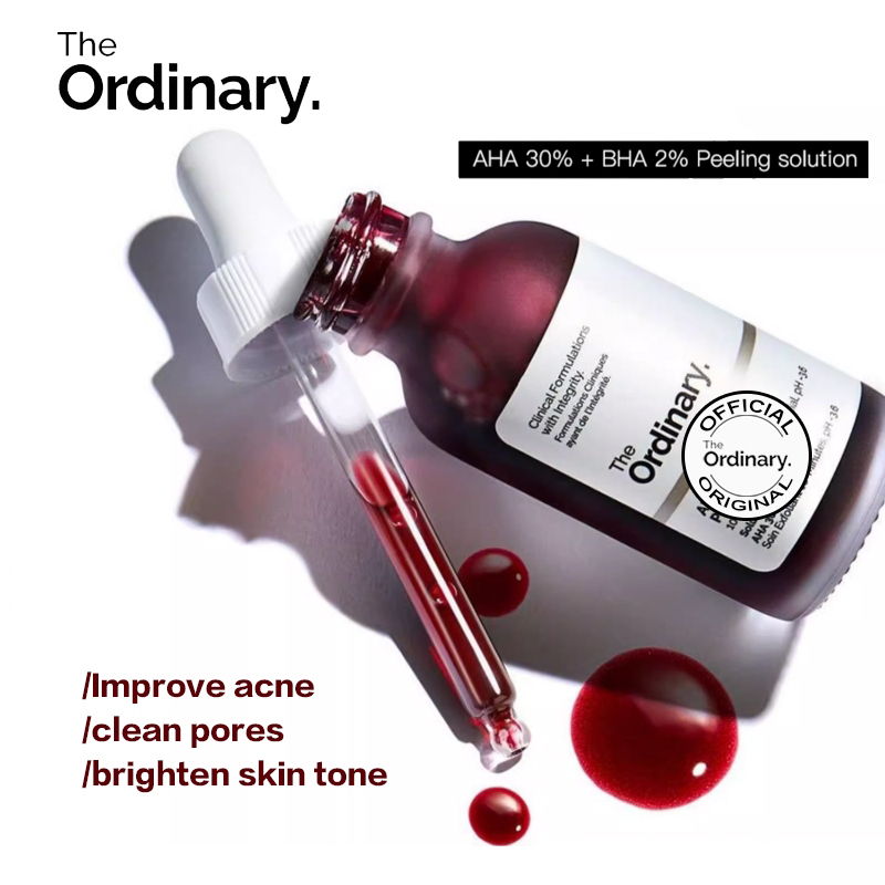 The Ordinary AHA 30% + BHA 2% Peeling Solution 30ml Facial Exfoliating ...