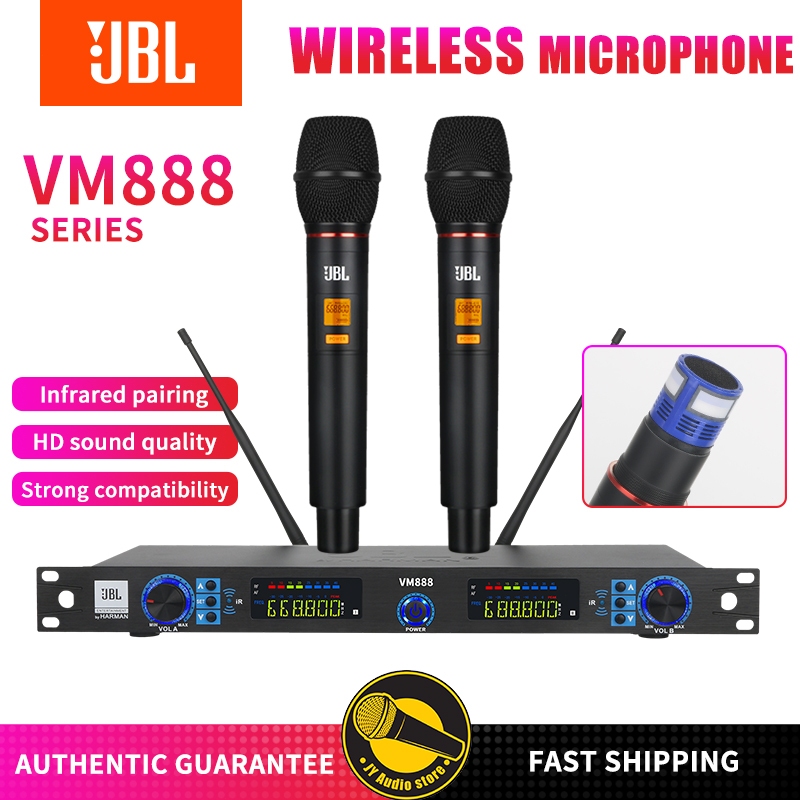 JBL Wireless Microphone for videoke UHF universal wireless mic with 2 ...