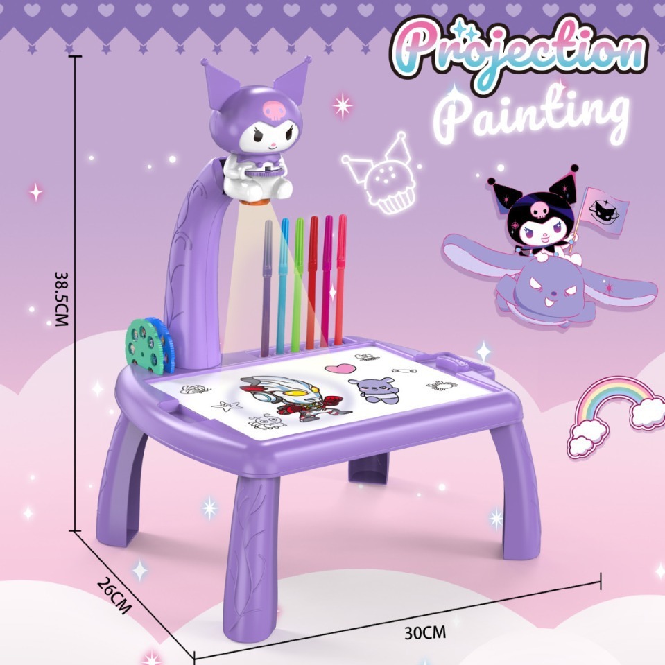 KIDS komi Projector Art Drawing Table Toys Kids Painting Board ...