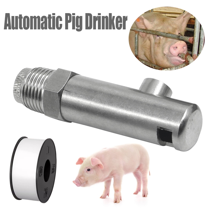 stainless steel Automatic pig drinke Nipples Waterer Round Mouth Bite ...