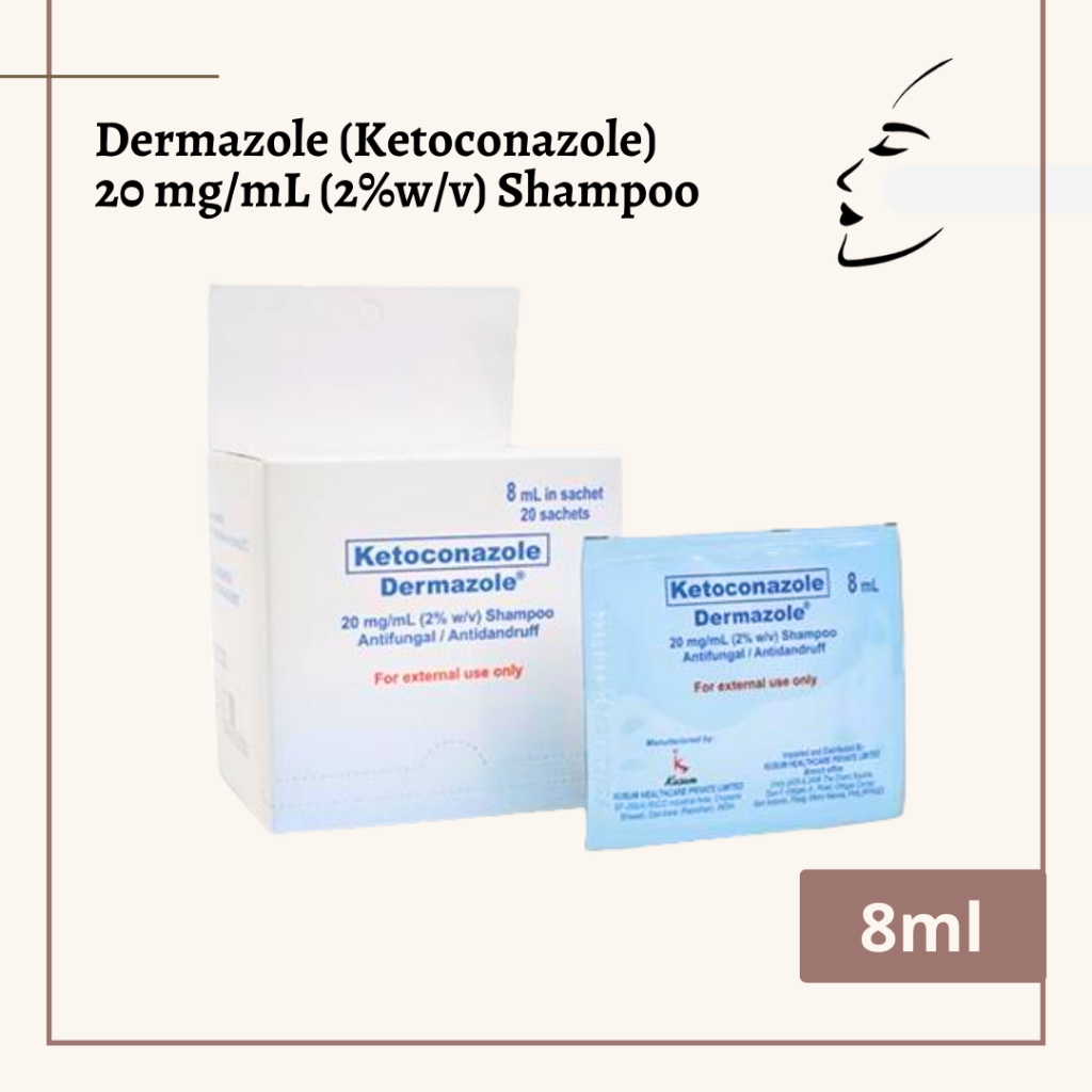 Dermazole Ketoconazole Shampoo 8ml | mydermstore | Shopee Philippines