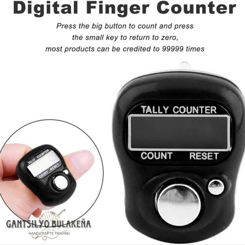 DIGITAL FINGER STITCH COUNTER Tally Counter with Silicone Strap ...