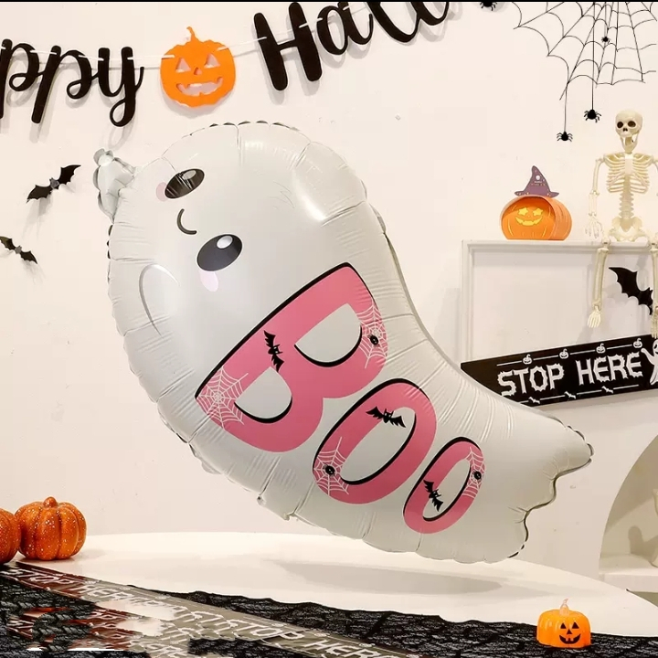 28 inches Cute Plump Flying BOO Ghost Happy Halloween theme party ...