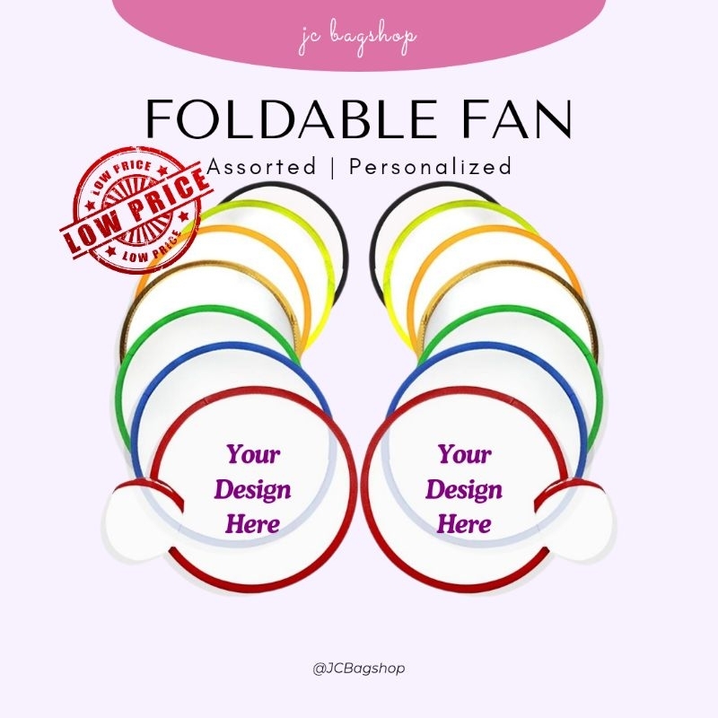 FOLDABLE FAN WITH PRINT QUAFF BRAND | Shopee Philippines