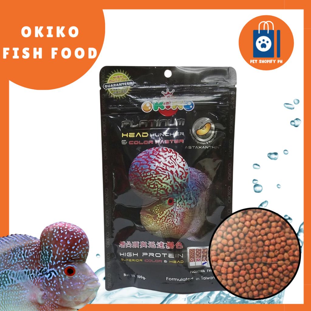 Okiko Platinum Color Developer and Head Growth 100g Pellets Fish Pellet ...