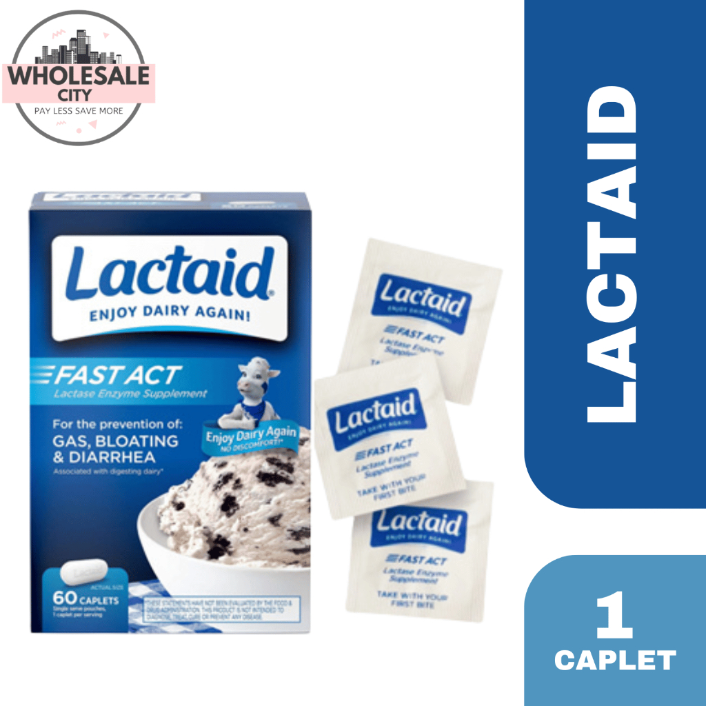 Lactaid Fast Act Lactose Intolerance Relief 1 CAPLET | Shopee Philippines