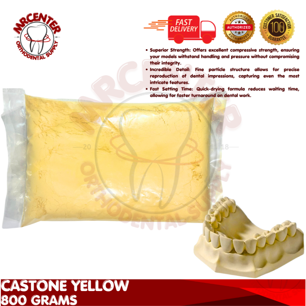 Castone Dental Stone 1kg Gypsum Powder for Durable Dental Casts ...