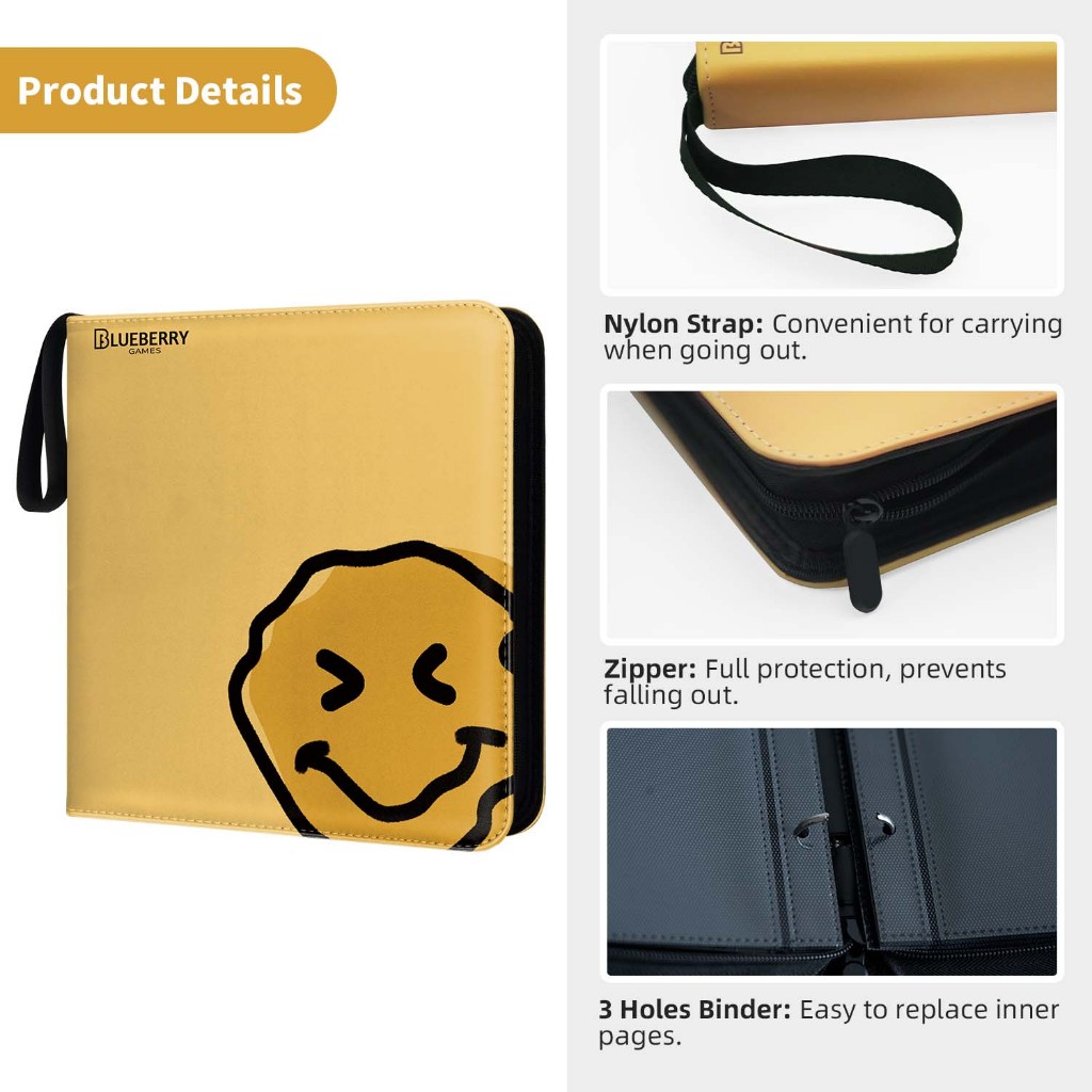 Blueberry Toploader Binder Album Card Black Binder 240Pocket for and ...