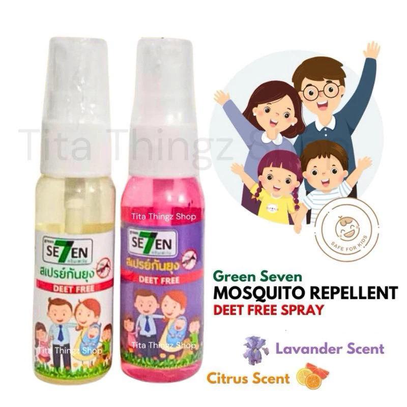 GREEN SEVEN DEET MOSQUITO REPPELLENT FOR ADULT & KIDS OF ALL AGES 30ml ...