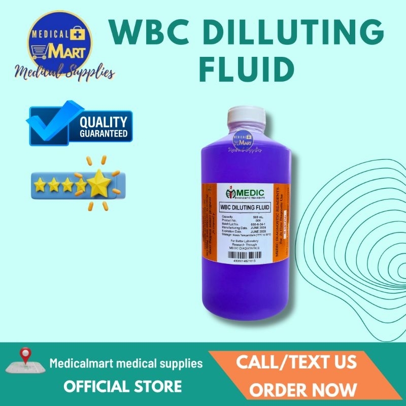 WBC Dilluting Fluid 500ml,Medic | Shopee Philippines