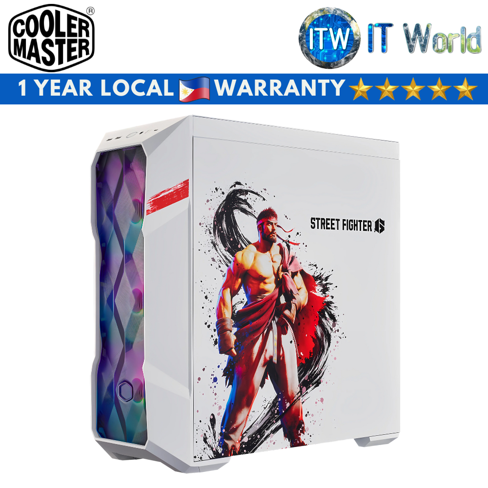 Cooler Master Computer PC Case TD500 Mesh V2 SF6 Ryu Tempered Glass ...