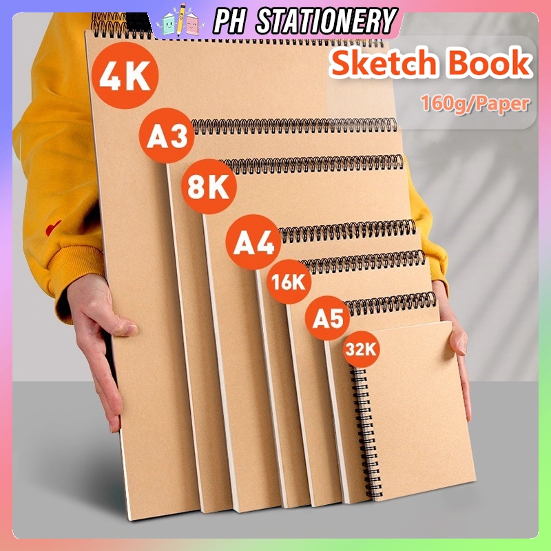 Sketchbook Sketch Pad Drawing Book A4/A5/A6 Professional Set Paper ...