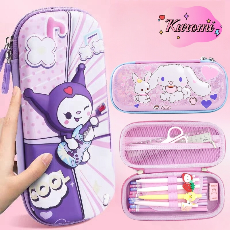 Toybus NEW Kuromi 3D EVA Pencil Case Stationery case Cartoon Stationery ...