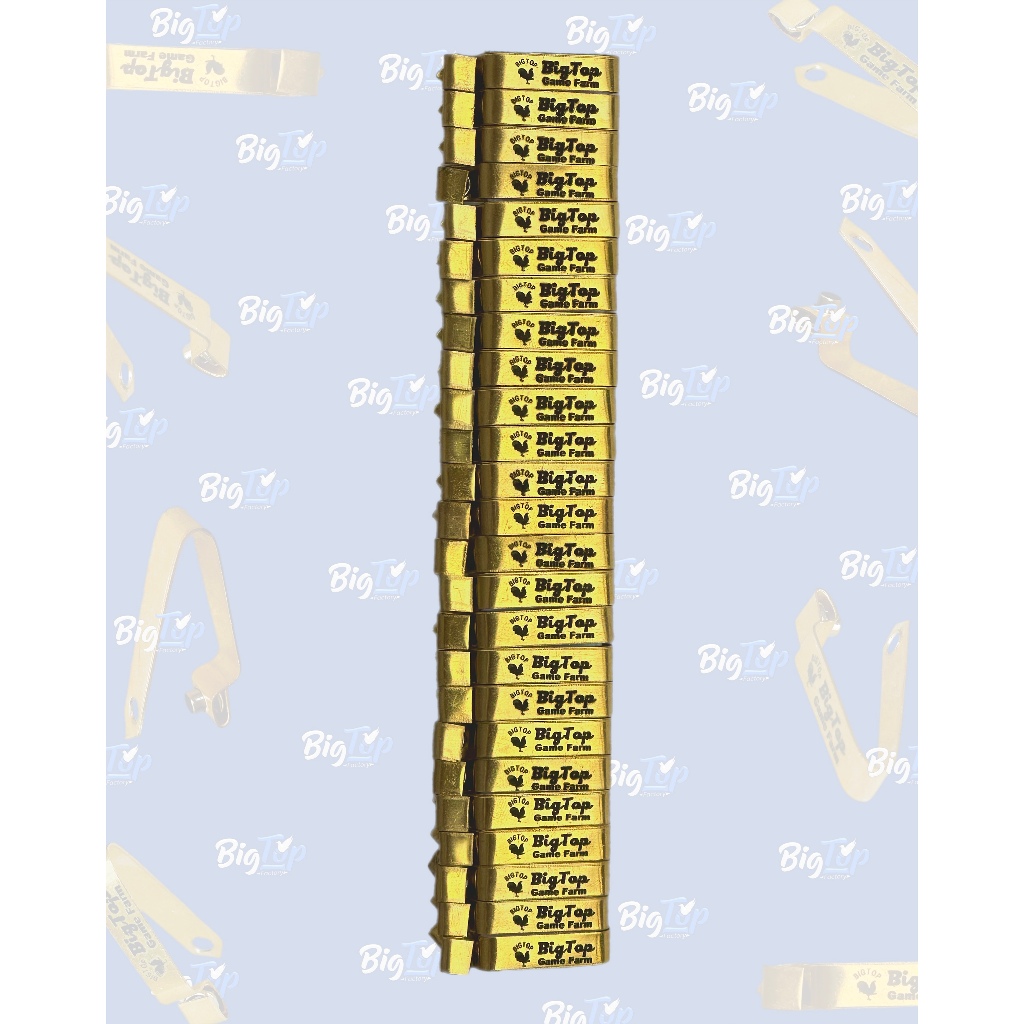 Wingband Brass Personalize High quality Manok Chicken sabong Gamefowl ...