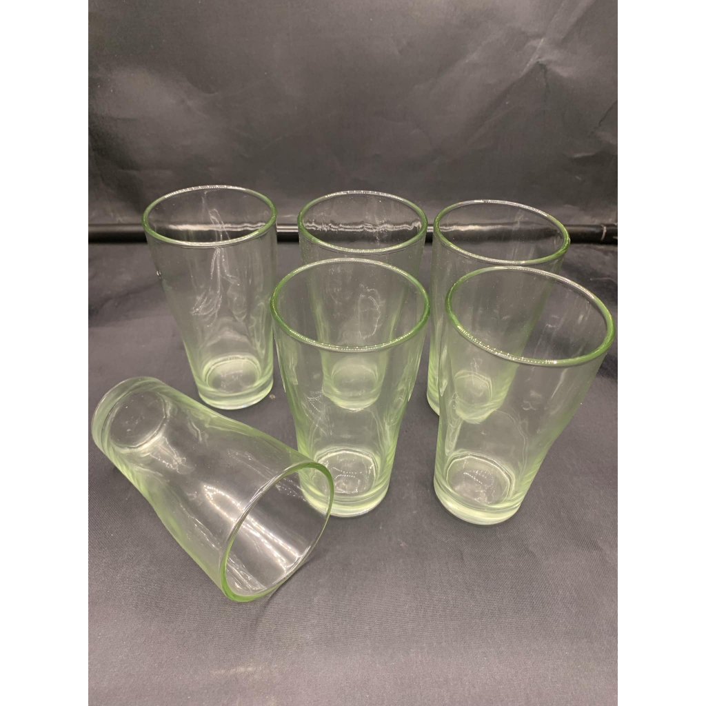 JMY 6PCS TUMBLER BASO CLEAR #2810 everyday glass transparent 9oz juice ...