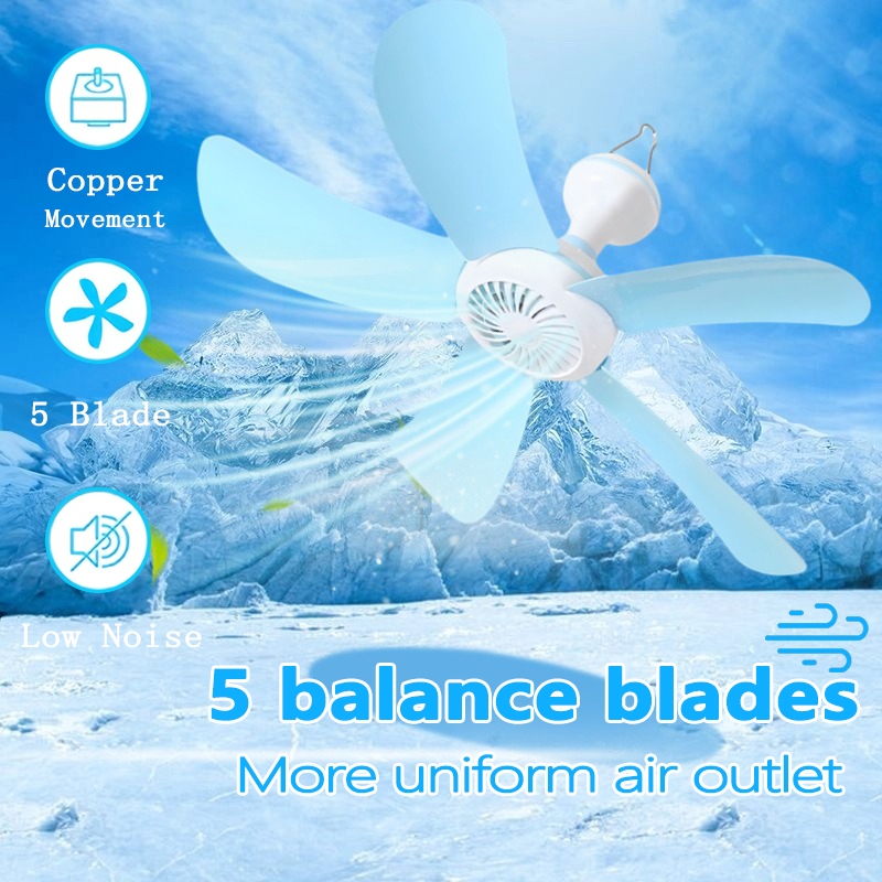 portable electric fan clip fan 5 blade big size strong wind energy ...