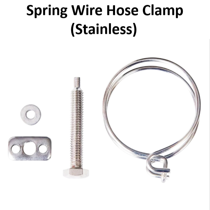 12mm-100mm Stainless Steel Double Wire Hose Clips Clamps Fastener ...