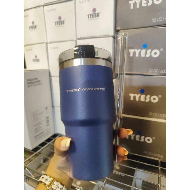 TYESO - 600ML VACUUM INSULATED MUG - BLUE | Shopee Philippines