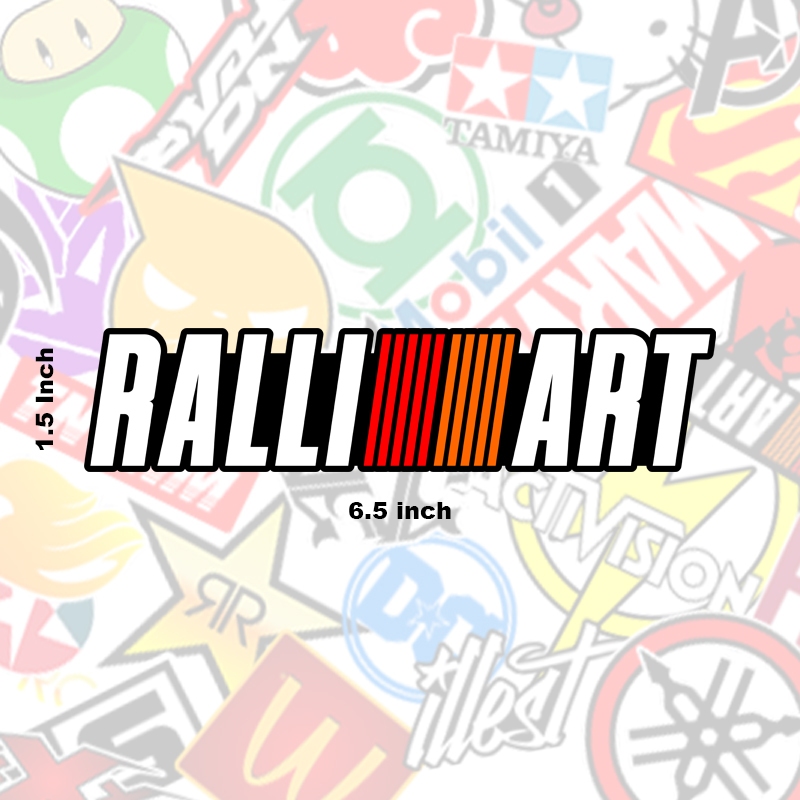 Mitsubishi Ralli Art, Vinyl Cut out Sticker | Shopee Philippines